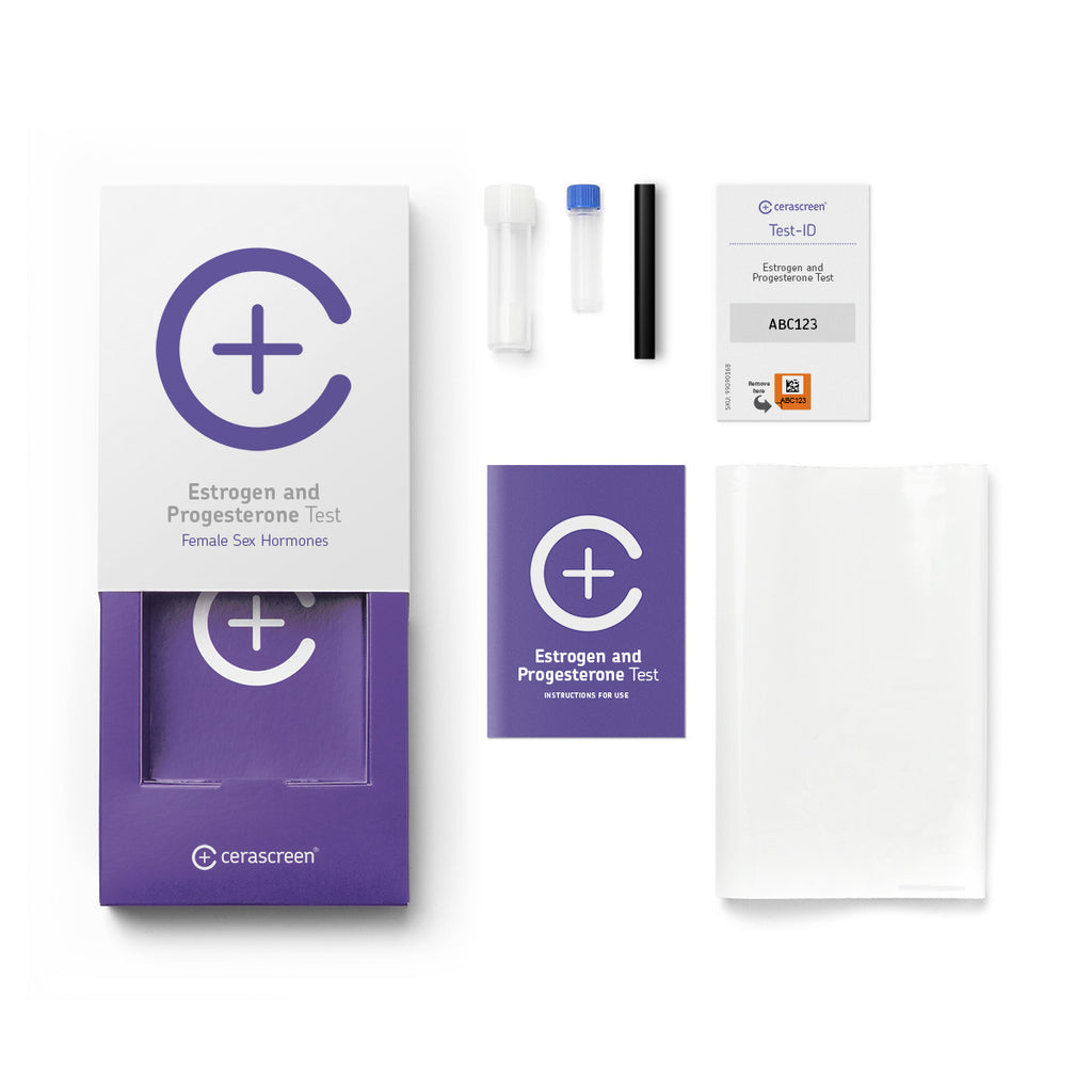 Estrogen & Progesterone Test - Saliva home test kit | cerascreen®