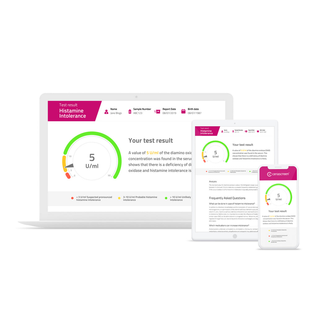 Histamine Intolerance Test – DAO concentration in blood | cerascreen
